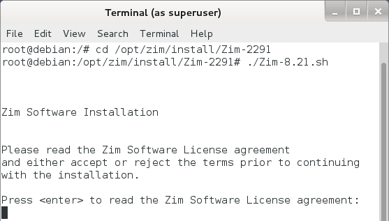 Installing Zim 8 for Unix/Linux