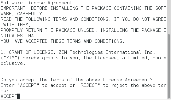 Installing Zim 8 for Unix/Linux