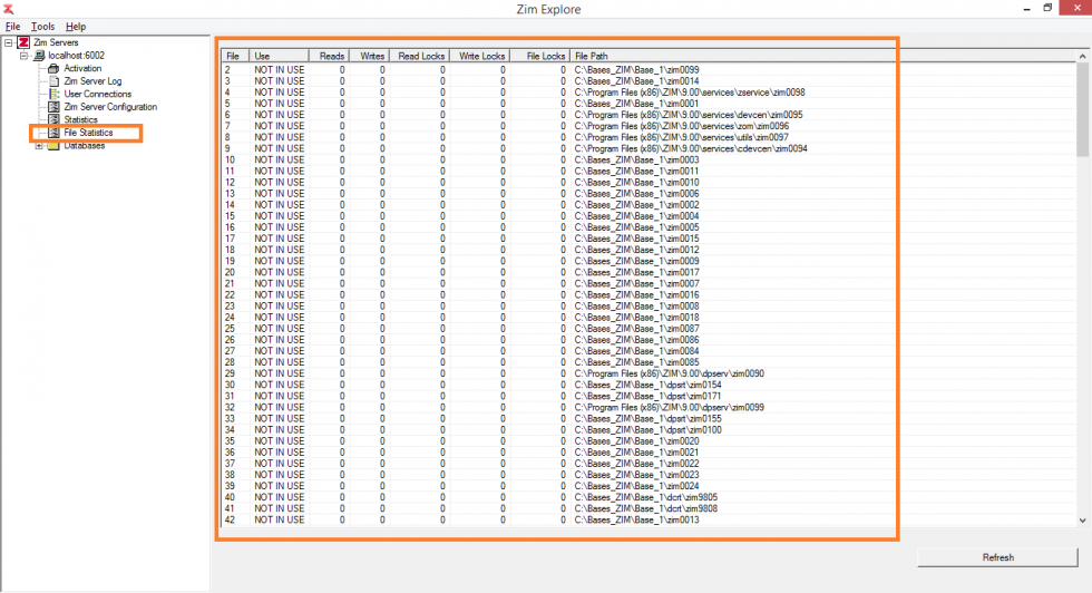 File Statistics | Zim Databases Canada